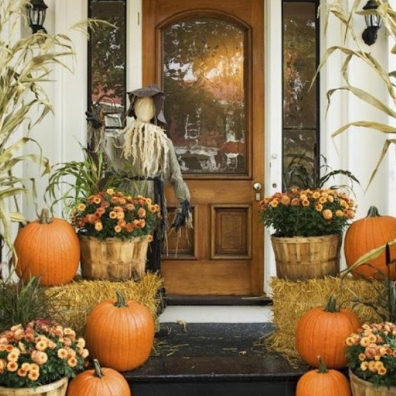 How to Style Your Front Porch for Fall: Flower-Filled Ideas for a Cozy ...
